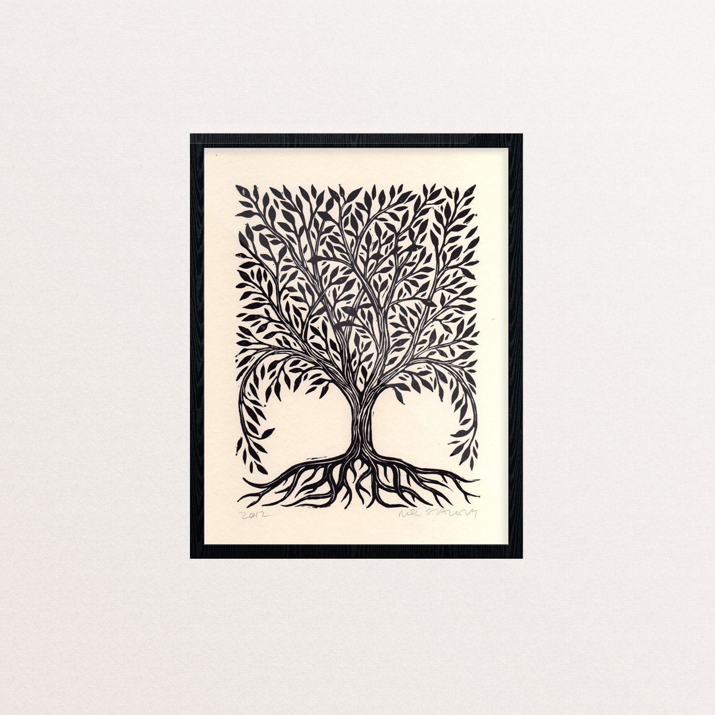 Linoleum Block Prints Tree